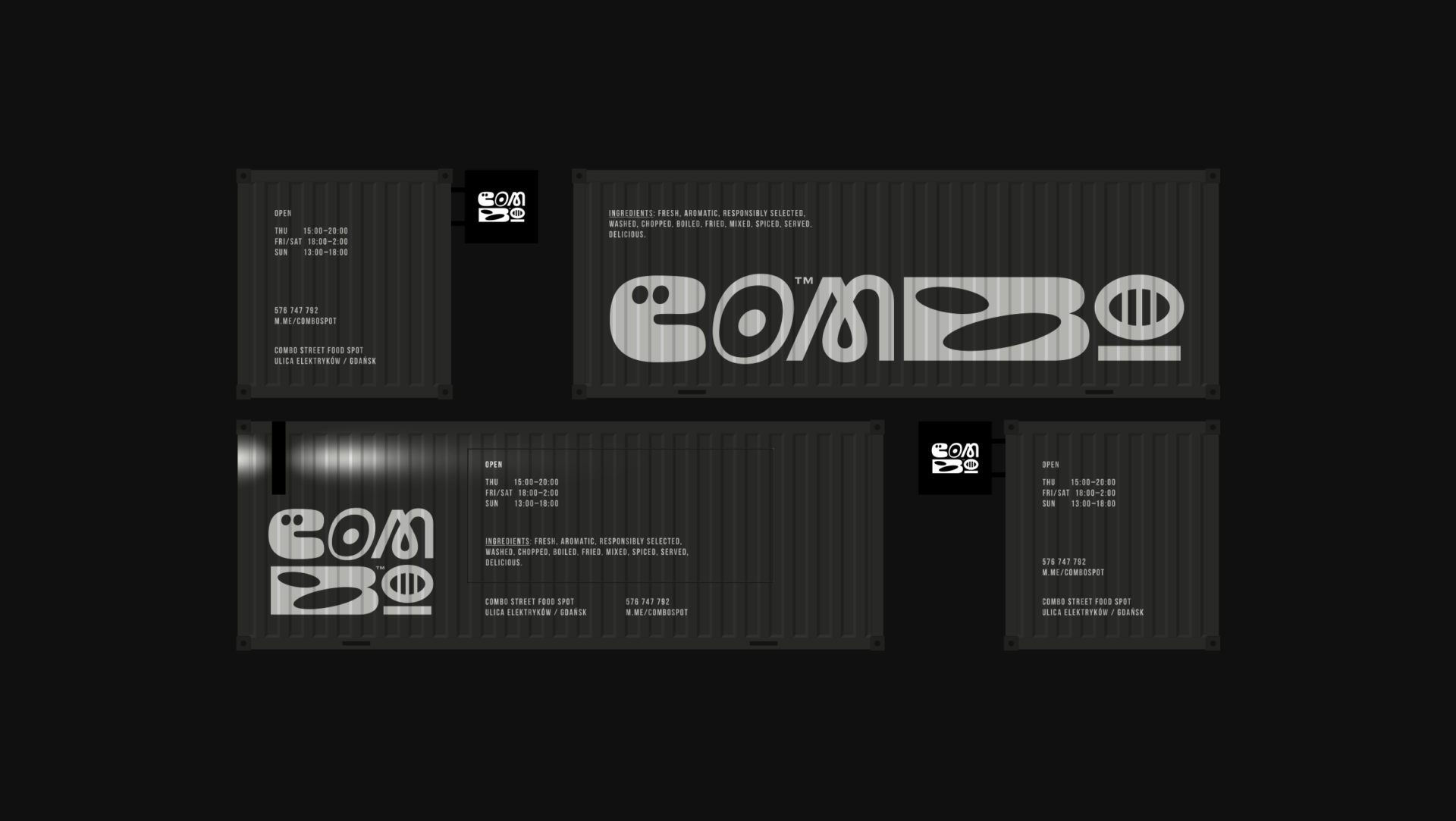 Combo – street food spiced up in good taste. - Branding studio. Idea ...
